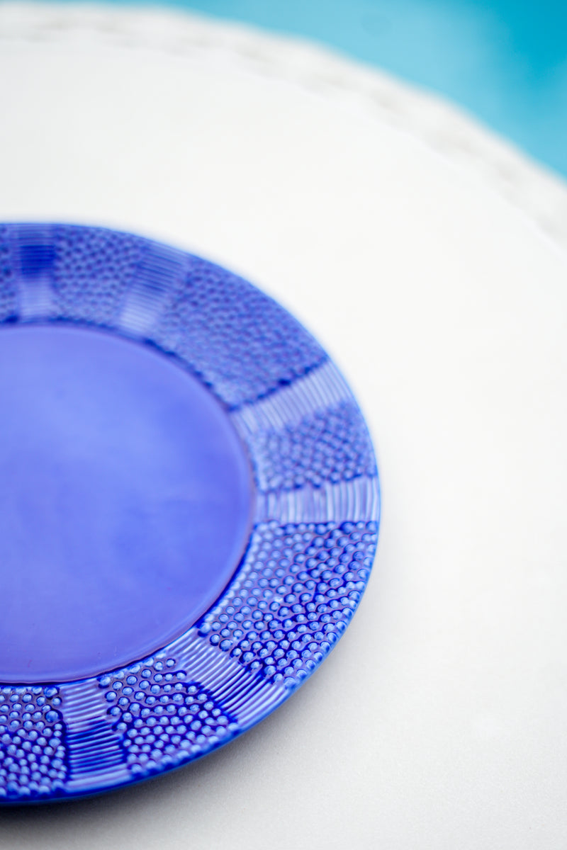 Salungo dessert plate blue – Liwayway.ph