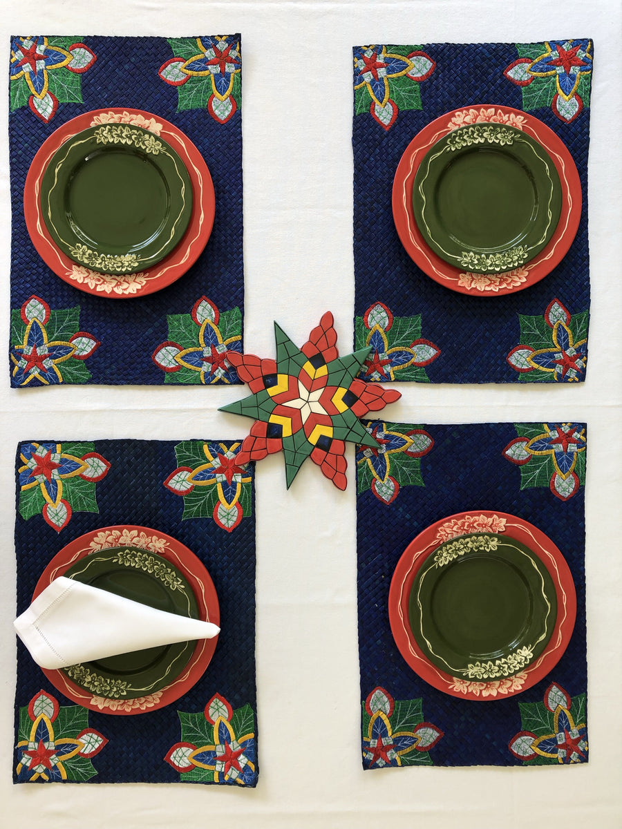 Parol blue placemat small – Liwayway.ph